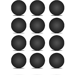 LeFix 12 x Rubber Silicone Feet Dot(Diameter:0.575inch/14.6mm) with Adhesive,Compatible with DELL,Asus,Lenovo,HP Laptop,Computer Case,Keyboard Riser,Appliance Feet,Multiple Purpose(Black)