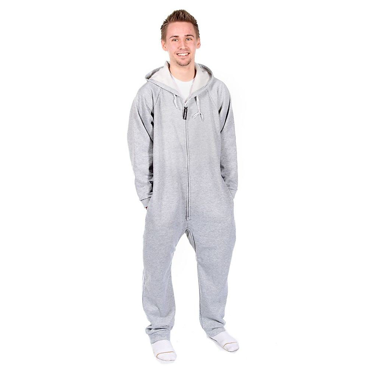 Forever Lazy Heavyweight Adult Onesie - Drift Away Gray - XS