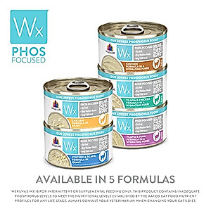 Weruva Wx Phos Focused, Pate & Gravy Formulas Variety Pack, 3oz Can (Pack of 12)
