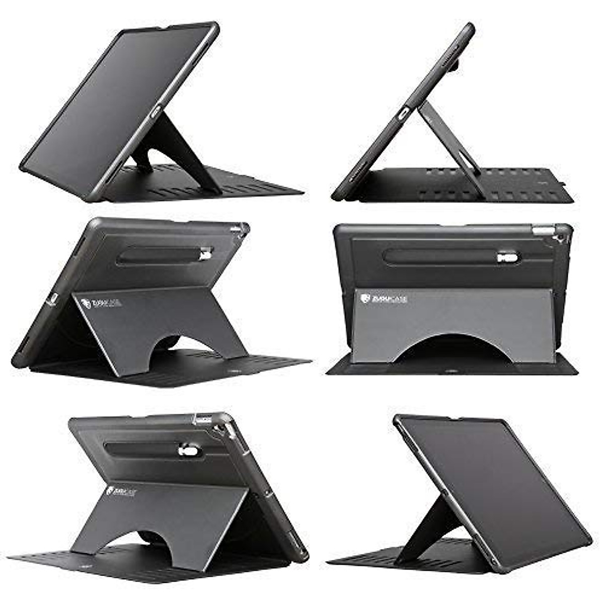 ZUGU CASE 2017/2015 iPad Pro 12.9 inch (Old Model) 1st & 2nd Gen Case Prodigy X, Very Protective But Thin, Convenient Magnetic Stand, Sleep/Wake Cover for Men & Women, Black