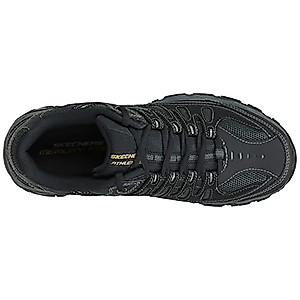 Skechers mens Afterburn M. Fit fashion sneakers, Black, 10 X-Wide US