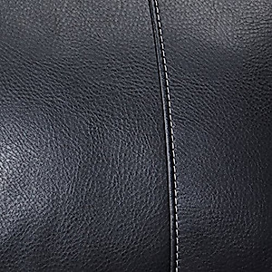 Lee Pillow Arm Motion Sofa Black