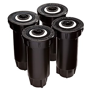 Rain Bird 1802AP4PK Professional Pop-Up Sprinkler, Adjustable 0 - 360° Pattern, 8' - 15' Spray Distance, 2" Pop-up Height, 4-Pack