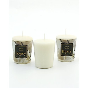 Root 20 Hour Votive Candles, French Vanilla Scent, Ivory, 18-Pack Box
