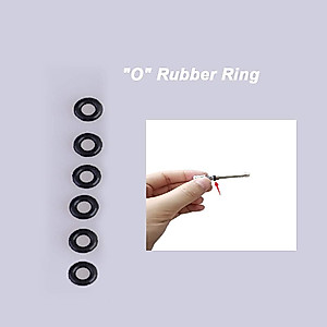 YUSUD Permanent Match Accessories, Never Ending Matchstick Parts, Forever Matches Strike Anywhere Replaceable Kit Included Scrapers, Flint Fire Starter Rods, Wicks and Sealed Waterproof Rubber Rings