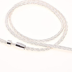 GAGACOCC Soft TPE Clear 8 Cores Silver Plated Headphones Upgrade Cable Dual 2.5mm Compatible for Hifiman HE1000 HE400S He400i HE560 Oppo PM-1 PM-2 (2 Meter, 4Pin XLR Male Balanced)