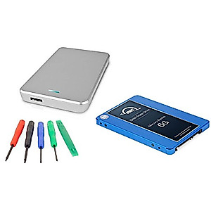 OWC 1.0TB Mercury Electra 6G SSD 7mm, 2.5" USB 3.0 Express Enclosure Kit (Silver) DIY Drive Upgrade Install Kit for Mac or PC