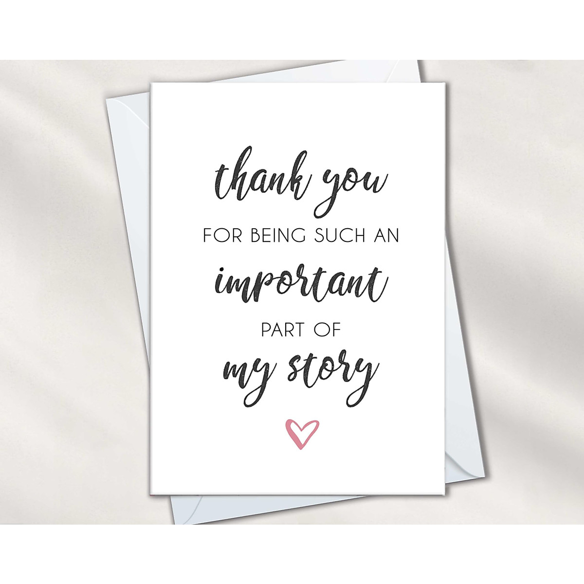 The Cardtel | Thank You Cards for Teacher, Appreciation Card for Nurse, Midwife Gift, Wedding Guest Thanks Note for Doctor, Surgeon, Coach, Mentor, Professor, Therapist (1 Card)