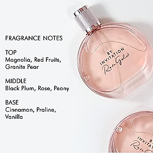 By Invitation Rose Gold from Michael Bublé Fragrances, 3.4 Fl Oz | Women’s Perfume | Pear, Rose, Praline, Vanilla Perfume | Eau de Parfum | Gift for Women | Vegan & Cruelty Free