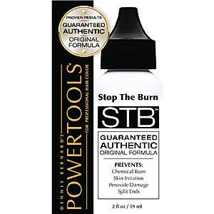 POWERTOOLS STB, The Original Stop The Burn 2 oz | Mix Directly Into Hair Color Formula To Lessen Scalp Irritation From Hair Color