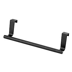Sperrins Stainless Steel Over Door Towel Rack - Bar Holders for Universal Fit on Over Cabinet Cupboard Doors (Small)