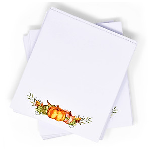 100 Pack Thanksgiving Place Cards with Pumpkins and Fall Leaves Seating Harvest Name Card Table Setting Folded Paper Autumn Tent Cards for Dinner Wedding Tables Placement Party Decorations 2" x 3.5"