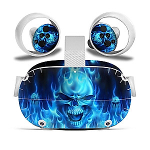 Stickers Skin for Oculus Quest 2 VR Headset Controller Stickers Gaming Virtual Reality Headset Protective Accessories (Color : 1)