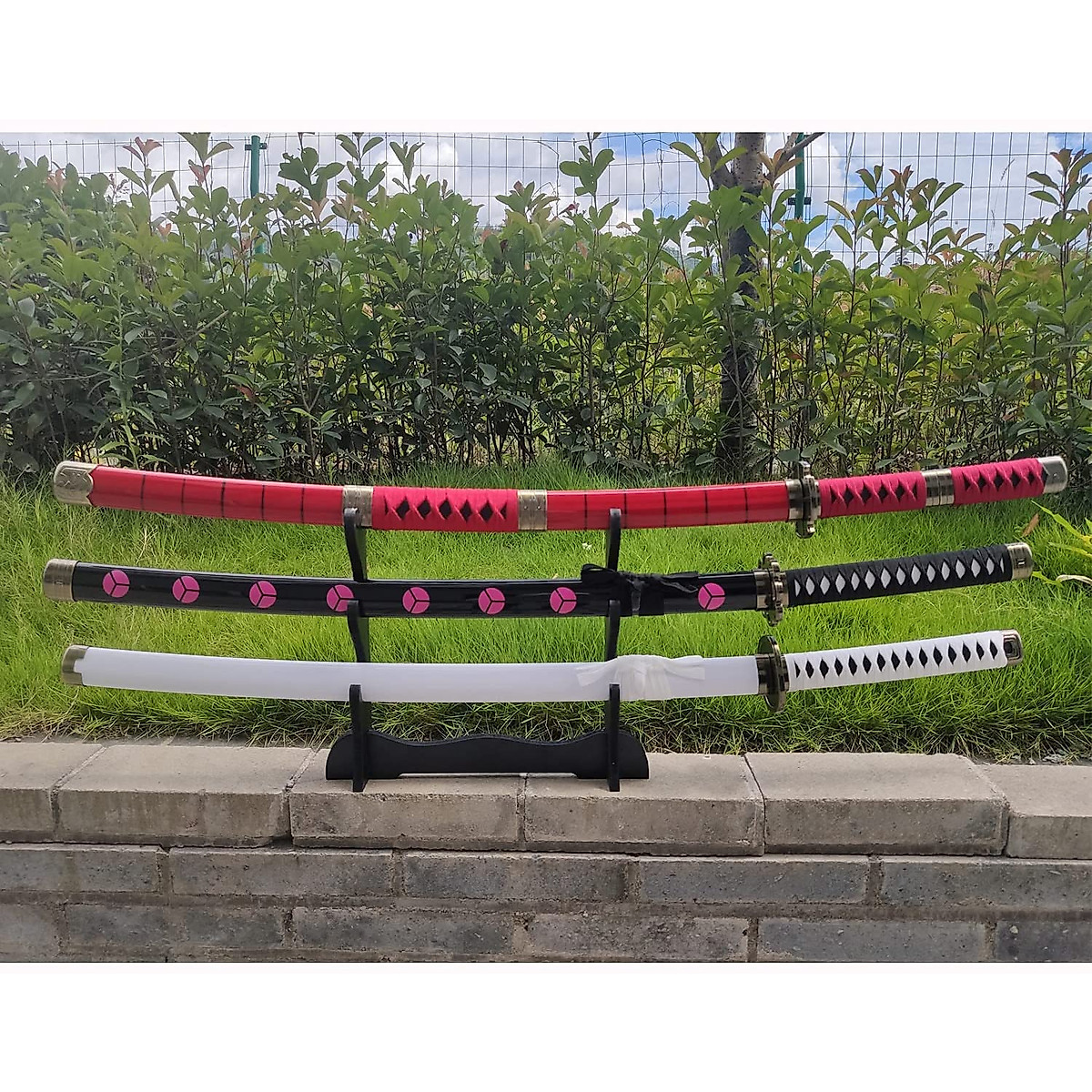 Roronoa Zoro 3 Piece Set Swords,Kitetsu,Shusui,Wado Ichimonji,Zoro Role Play Accessoriesfor Role-Playing and Collection