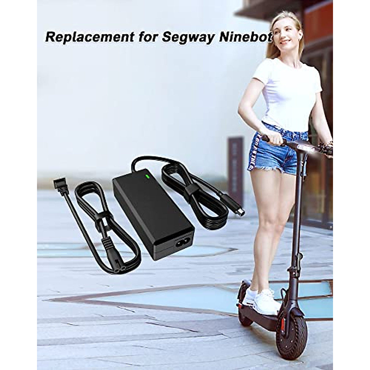Replacement for Segway Ninebot Charger 42V 1.7A Fit for Ninebot Segway Scooter Charger ES2/ES4/E22/ES1L ES Series KickScooters