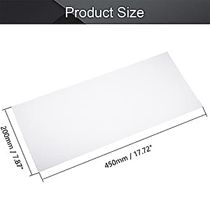 Othmro Shrink Bags, PVC Heat Shrink Wrap Bags, 20 x 45cm Shrinkable Wrapping Packaging Bags Industrial Packaging Sealer Bags,Light Blue 200pcs