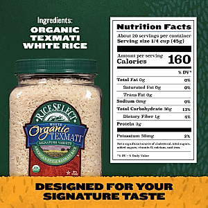 RiceSelect Organic Texmati White Rice, 32 Ounce (1 Count)