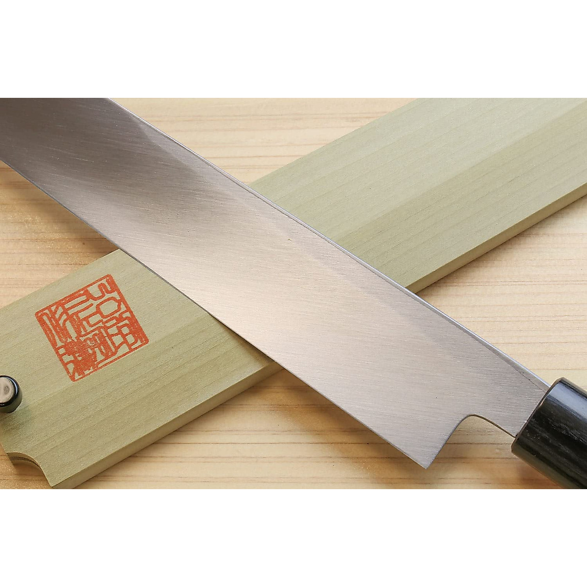 Yoshihiro Shiroko High Carbon Steel Kasumi Yanagi Rosewood Handle Sushi Sashimi Chef Knife (11.8'' (300mm))