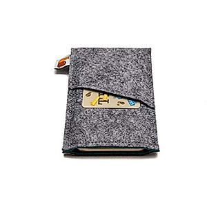 Felt Sleeve with Cards Pocket for the New iPhone 13 Pro Max/Pro/Mini/iPhone 12 Pro/XR/SE. Handmade