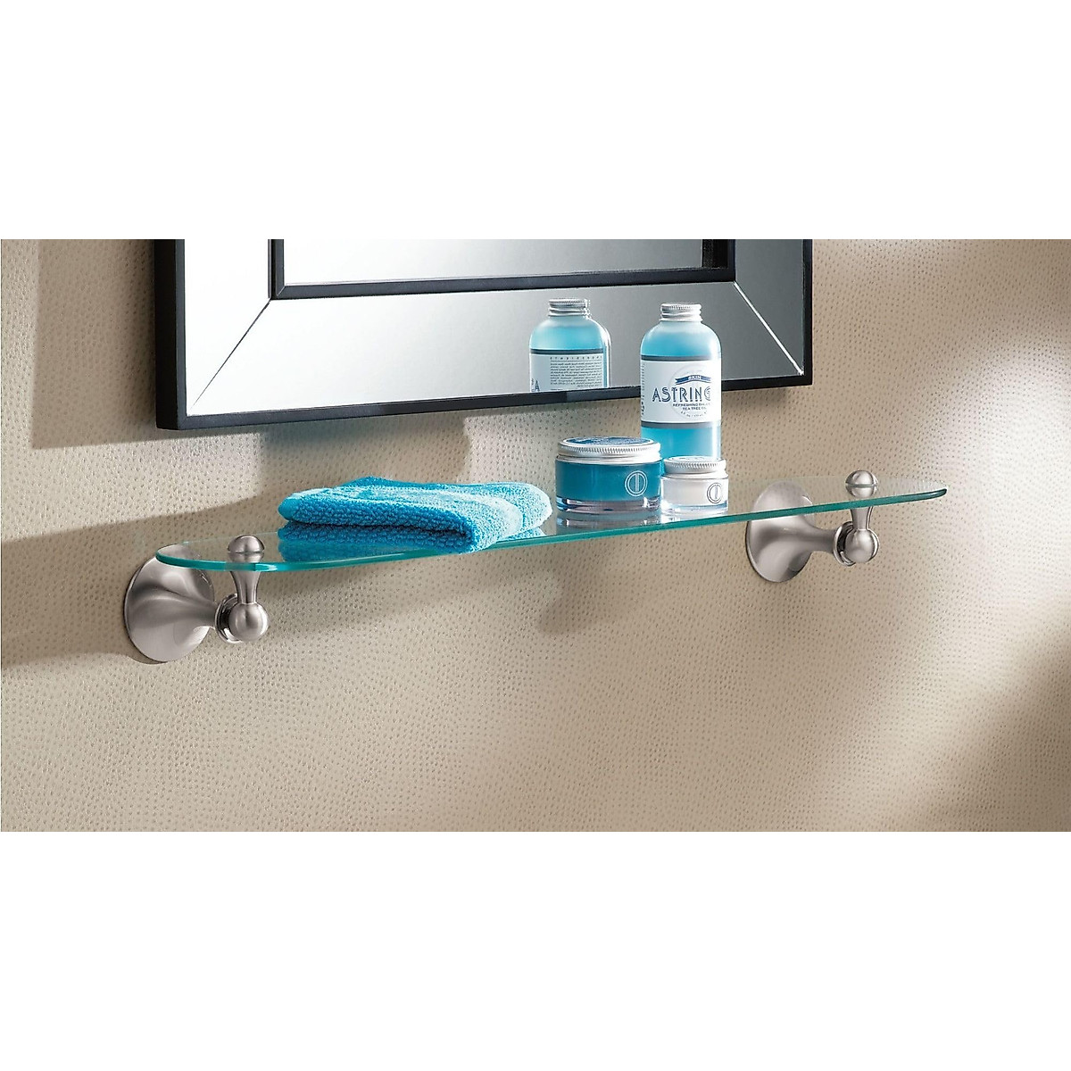 Moen DN7790BN Lounge Bathroom Vanity Shelf, Brushed Nickel