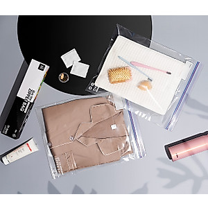 24/7 Bags | Double Zipper Storage Bags, Gallon Size, 200 Count (4 Packs of 50)