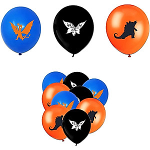 Birthday Party Decorations 44PCS Dinosaur Movie Party Supplies Including 1PC Long Banner, 1PC Huge Happy Birthday Cake Topper, 24PCS Cupcake Toppers, 18PCS Balloons for Kids