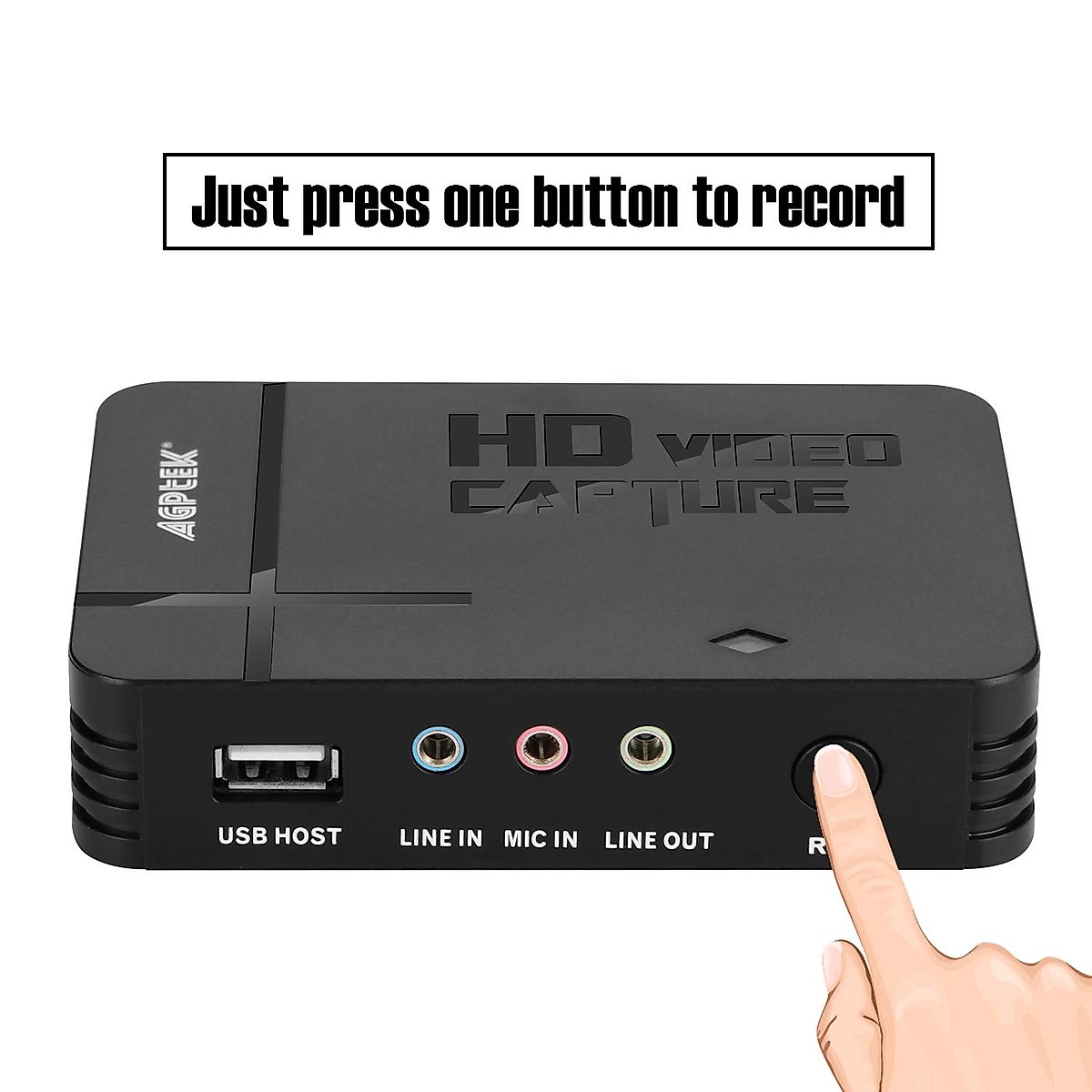 AGPTEK HD Game Capture Video Capture 1080P HDMI/AV Recorder Xbox 360&One/ PS3 PS4,Support Mic in with Both HDMI and AV Input