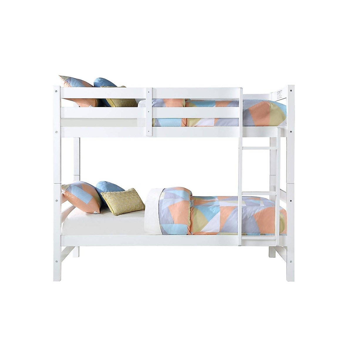 GOWE Acme Ronnie Bunk Bed (Twin/Twin), White (1Set/2Ctn) 37785