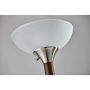 Adesso Home 7207-15 Transitional Two Light Floor Lamp from Alta Collection in Pwt, Nckl, B/S, Slvr. Finish, Pewter