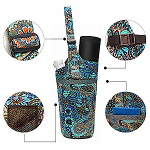 IwIeIaIrI Yoga Mat Bag with Large Size Pocket and Zipper Pocket，Yoga Bag Adjustable Shoulder Strap- Holds More Yoga Accessories