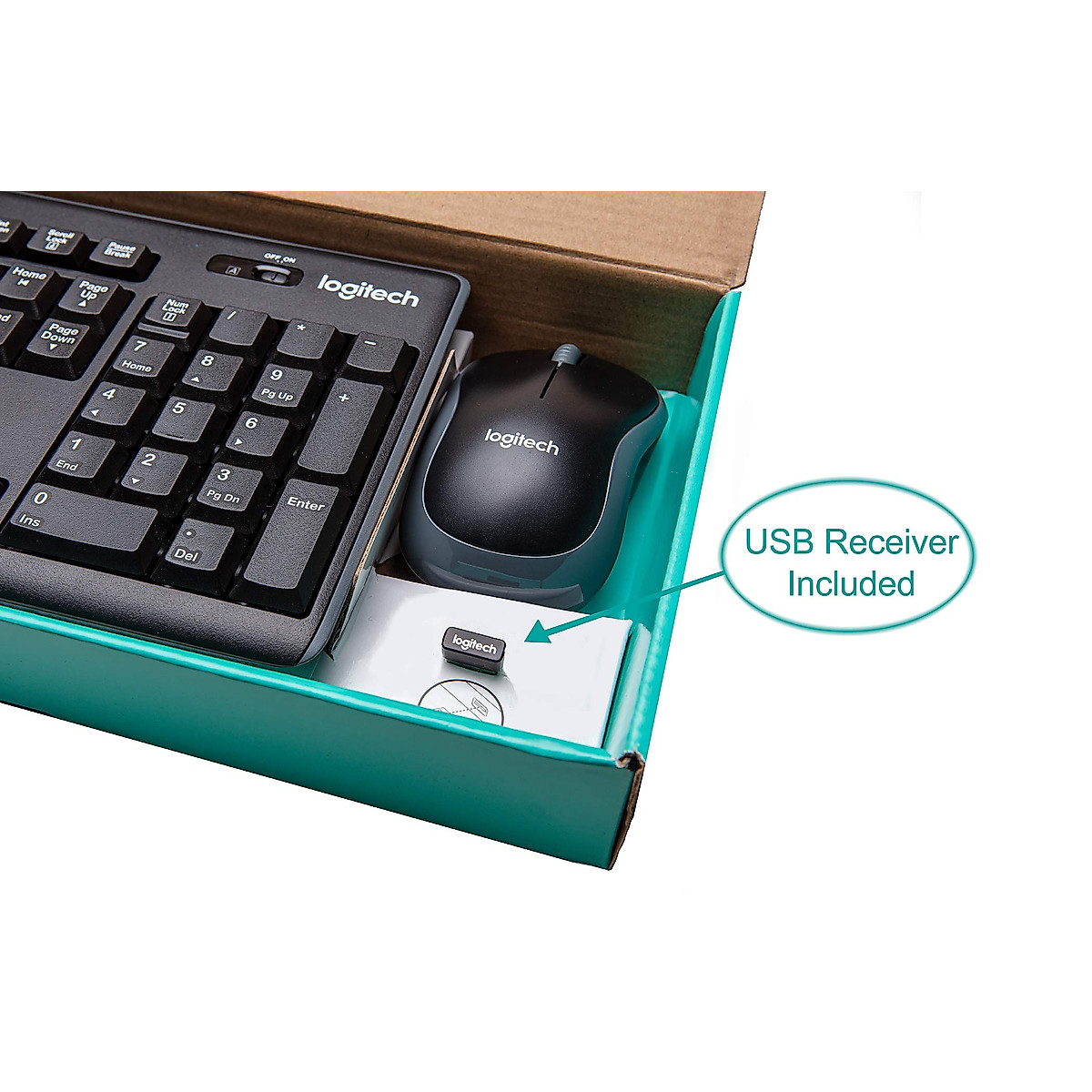 Logitech MK270 Wireless Keyboard and Mouse Combo — Keyboard and Mouse Included