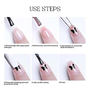 Melostu Nail Art Stickers, You can Freely Change The Pattern on Your Nails.…