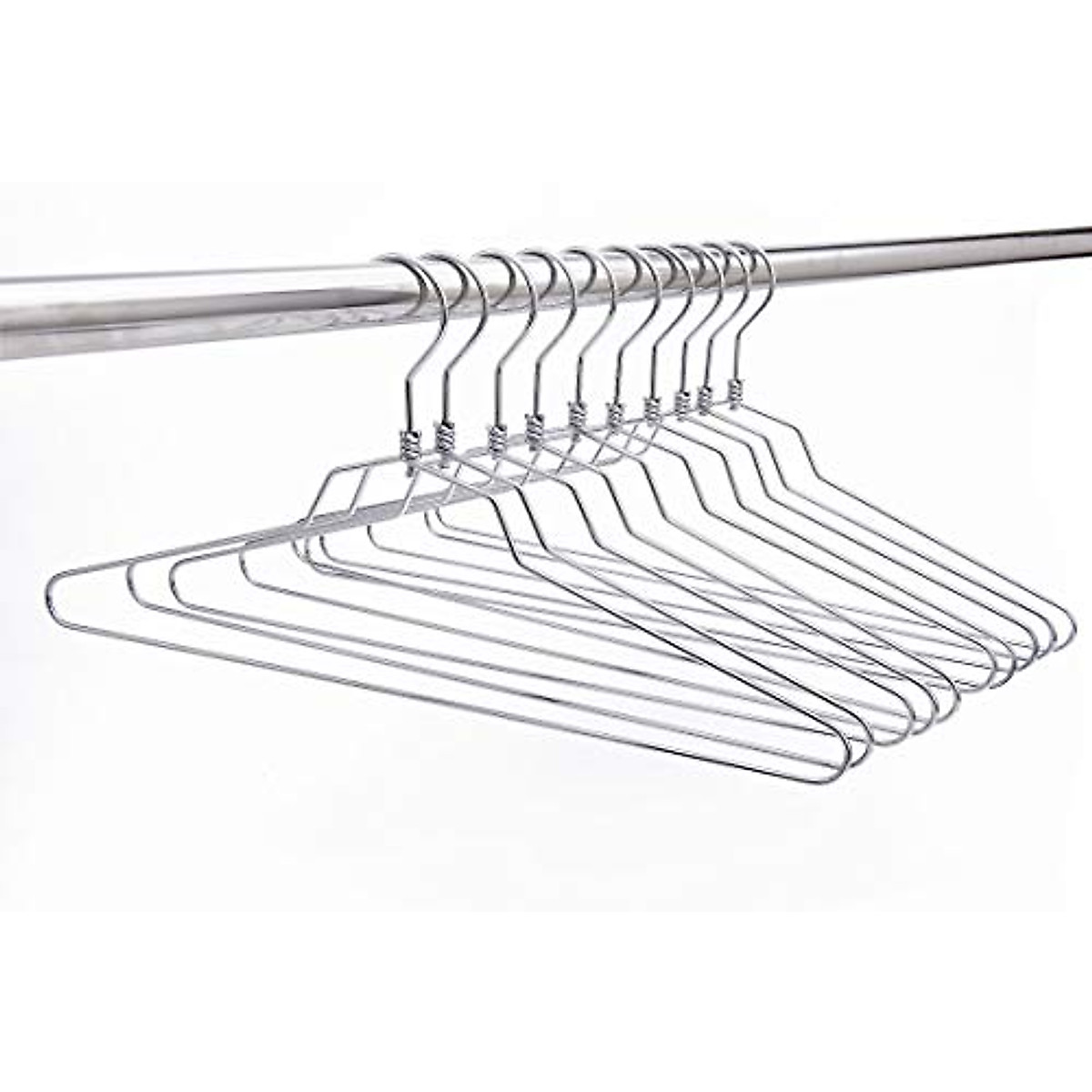 16" Quality Metal Hangers, 30-Pack, Swivel Hook, Stainless Steel Heavy Duty Wire Clothes Hangers, Heavy-Duty Clothes, Jacket, Shirt, Pants, Suit Hangers (30, 16" inch)