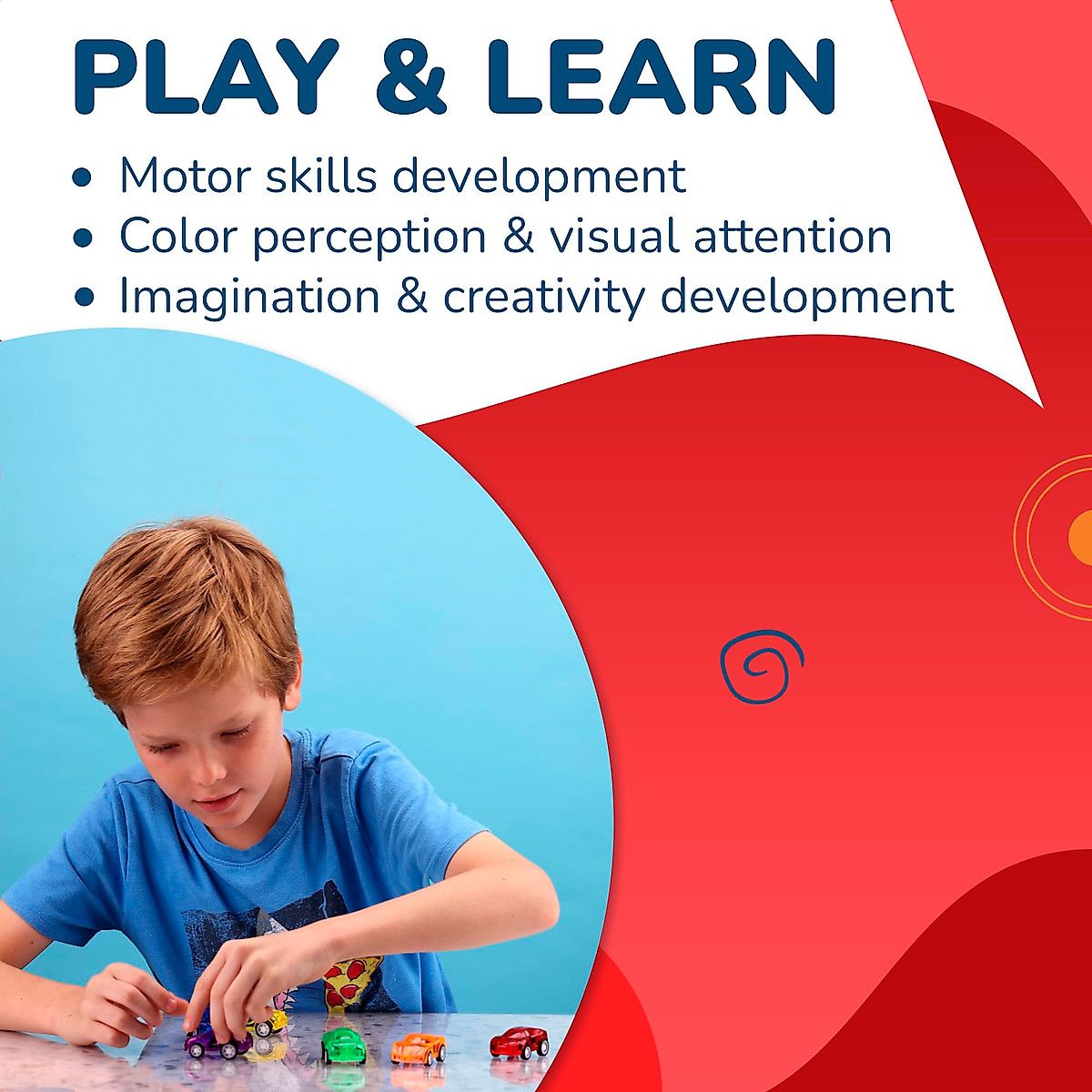 Race Cars Toys - Pull Back Cars for Toddlers - Mini Race Car Party Favors, Classroom Prizes - Bulk Toys - Toys for Vending Machines - 12 pcs - Easter Basket Stuffers