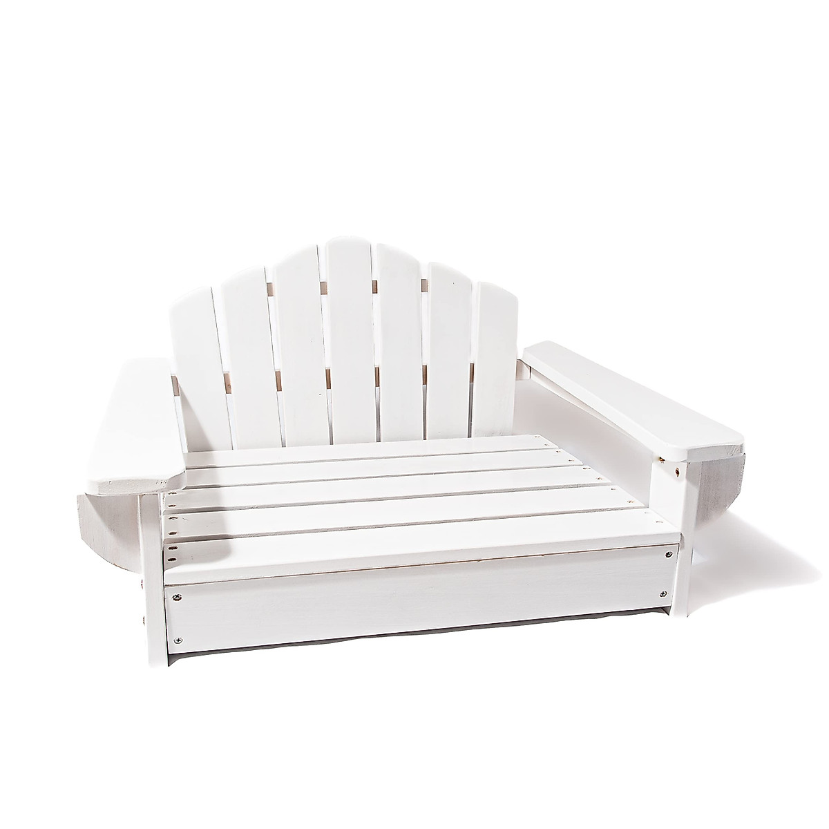 Midlee White Dog Adirondack Chair Bed (X-Large)