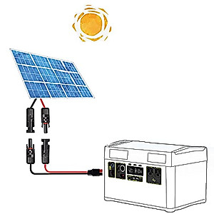 ZHOFONET Anderson Connector,10AWG 2ft Anderson Adapter Power Pole Port,Male and Female Solar Extension Cable Connector Kits for Portable Solar Generator Power Station