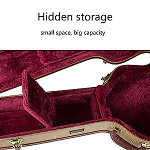 Crossrock Hardshell Arch Top wood case fits OM, Martin 000 Guitars-Vinyl Tweed(CRW600OMTW)