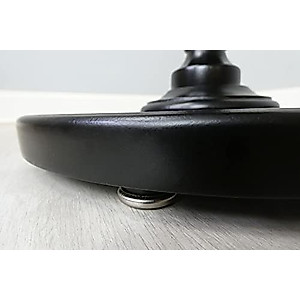 Shepherd Hardware 9451 1-1/4-Inch Threaded Stem Furniture Glides, 1/4-Inch Stem Diameter, Metal Base with Rubber Cushion, 4-Pack,Silver