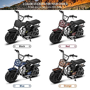 Oryxearth Mini Dirt Bike for Kids, 105CC 4-Stroke Gas Powered Mini Bikes Off-Road Motorcycle Gas Pocket Pit Trail Bike W/EPA Approved, Up to 24 Mph, Weight Support 185 LBS, Blue