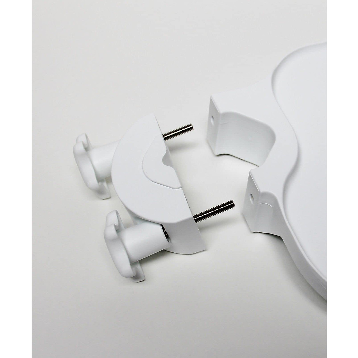 Post Mounted Utility Pole Post Tray Shelf Table Dental Medical White