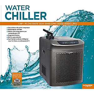 Active Aqua AACH100HP Hydroponic Water Chiller Cooling System, 1 HP, Rated per hour:10,050 BTU, User-Friendly