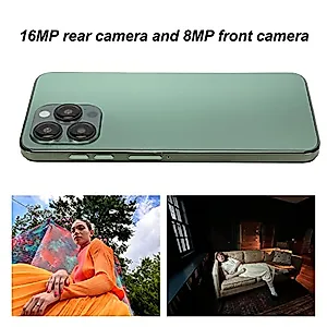 Hilitand iP13 Pro Unlocked Smartphone for 11, 6.2 FHD Unlocked Cell Phone, Face Unlock, 4GB 64GB, Dual SIM, 7000mAh, Dual Camera, T Mobile,for Support (Green)