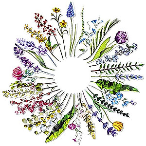 MWOOT 30Pcs Flowers Shape Bookmarks,Colorful Paper Page Clips Bookmark Set ,Creative Paper Book Markers Gifts for Book Lovers Women Girls(30 Styles)