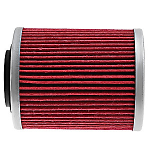 Vkinman Oil Filter Replacement for Can-Am Outlander 330 400 450 500 570 650 800 850 1000 Replace# 420256188 711256188 KN152 HF152 (4Pcs)