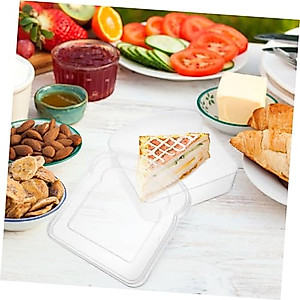 Hoement Lunch Box Container Sandwich Space Box Toast in Plastic Sandwich Containers for Picnic