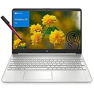 HP 15 15.6" FHD Touchscreen Windows 10 Pro Business Laptop Computer, Quad-Core i7-1165G7 up to 4.7GHz, 16GB DDR4 RAM, 512GB PCIe SSD, 802.11AC WiFi, Bluetooth 4.2, Type-C, Broage 64GB Flash Stylus