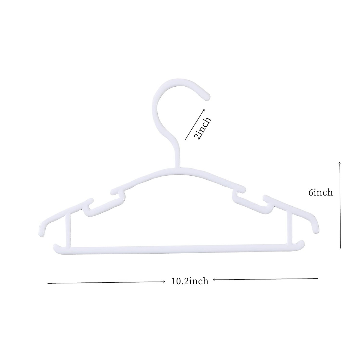 Baby Clothes Hangers,120 Pack White Kids Plastic Hangers for Closet,Toddler,Infant,Child,Newborn's Coat Hangers Ideal for Laundry and Nursery's Everyday Standard Use