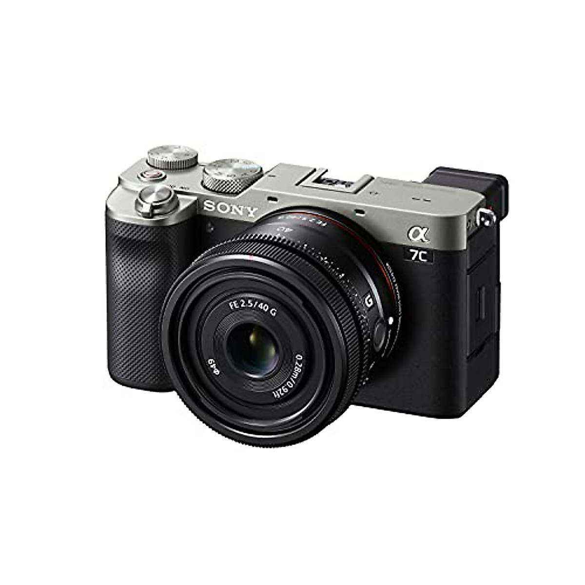 Sony Alpha 7C Full-Frame Mirrorless Camera - Silver (ILCE7C/S) with Sony FE 40mm F2.5 G Full-Frame Ultra-Compact G Lens