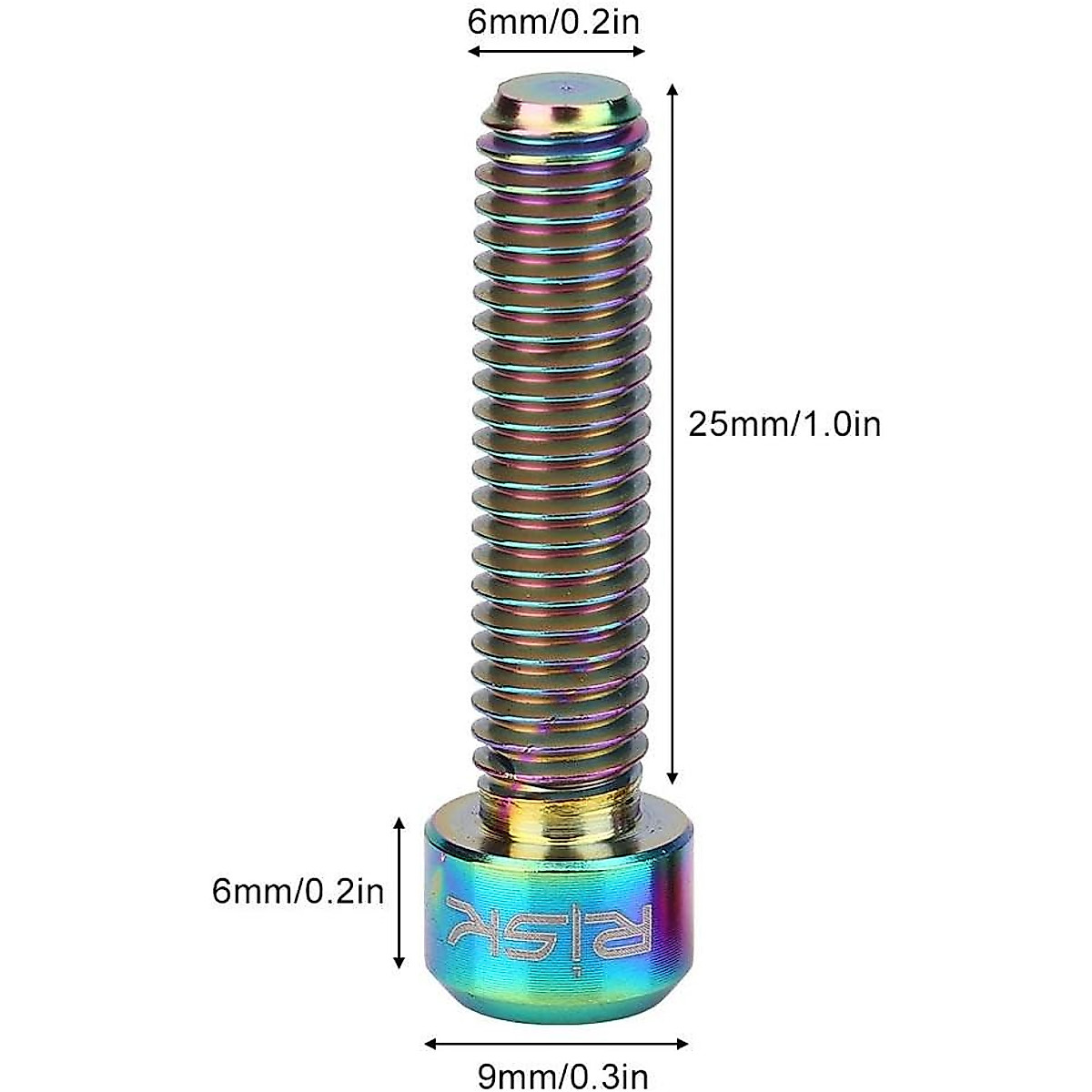 Vbestlife Disk Brake Bolts Hex Bolt 2Pcs M6 X 25mm Screw Bolts for Mountain Bike ycle Disc Brake Caliper