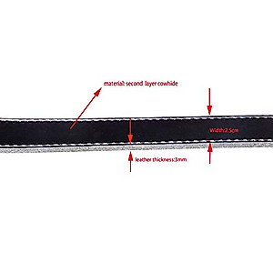 Rowmanlin Mens Suspenders with Snap Hooks on Belt Loops Genuine Cowhide Leather Adjustable Tuxedo Wedding for Gifts